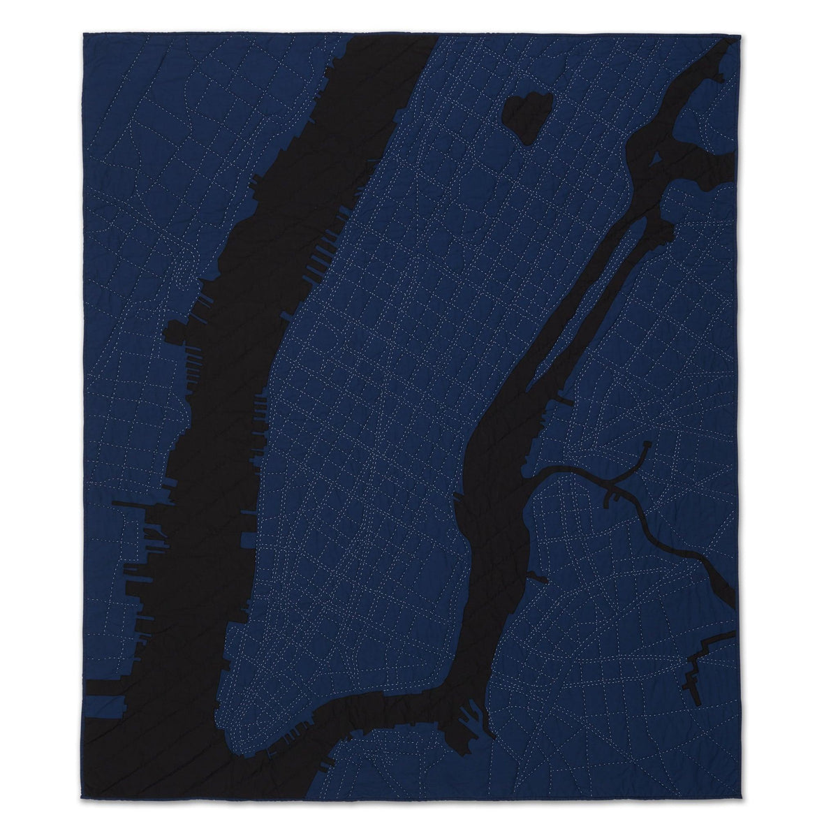 New York City Map Quilt | Heirloom Cartography by Haptic Lab